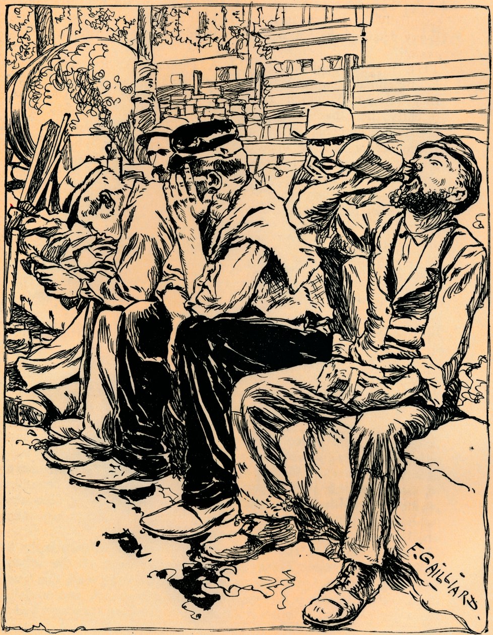 Workmen at Dinner by Franz Gailliard: Buy fine art print
