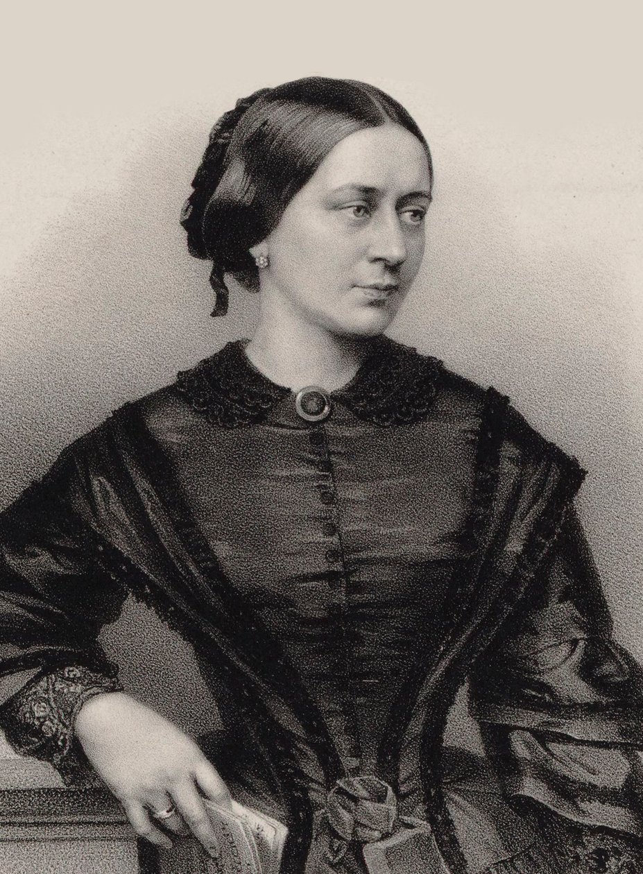 Portrait of Clara Schumann, 1860 by Franz Hanfstaengl