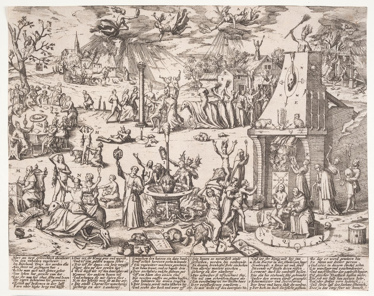 Witches' Sabbath by Franz Hogenberg: Buy fine art print