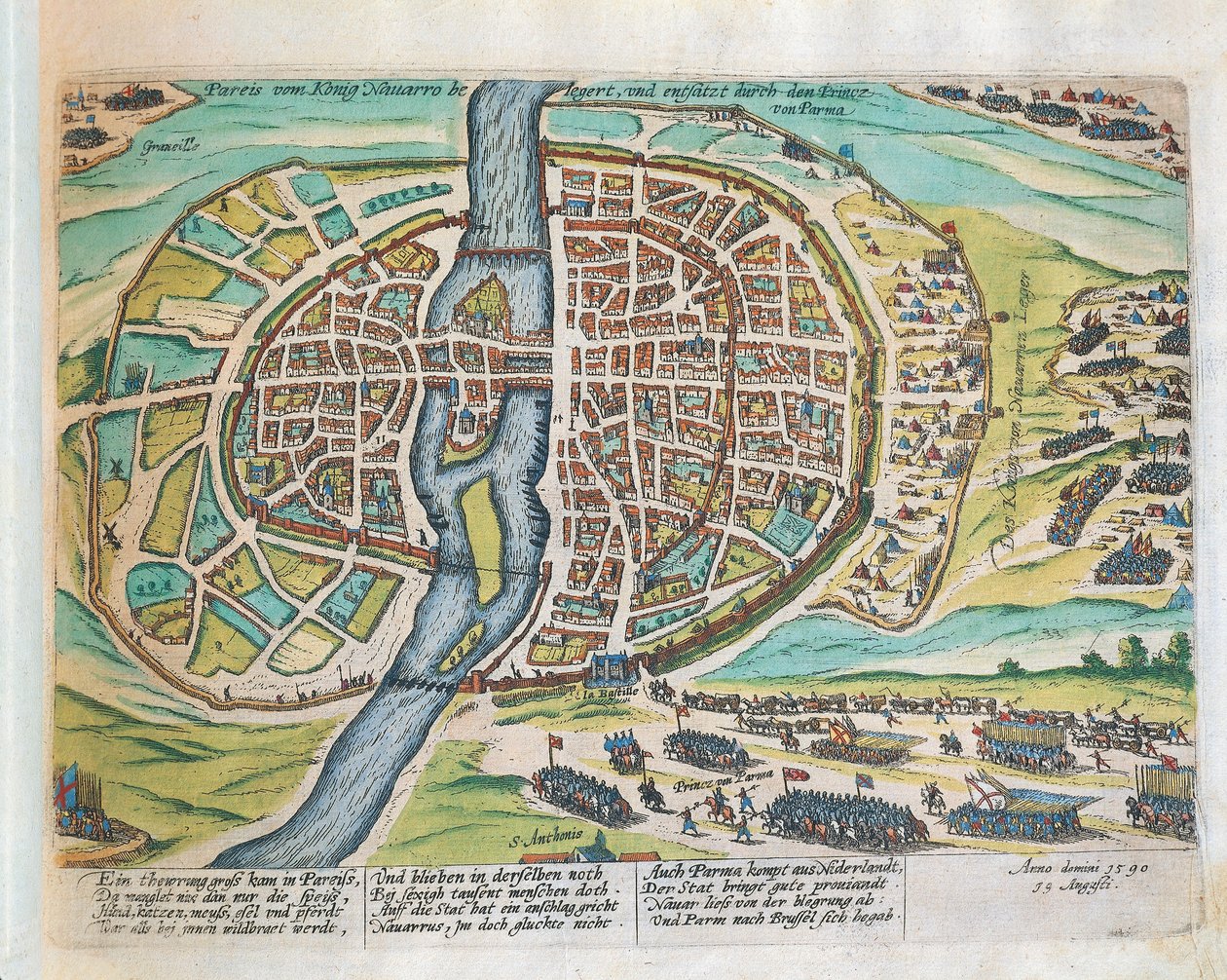 King Henry of Navarre besieging Paris, August 1590