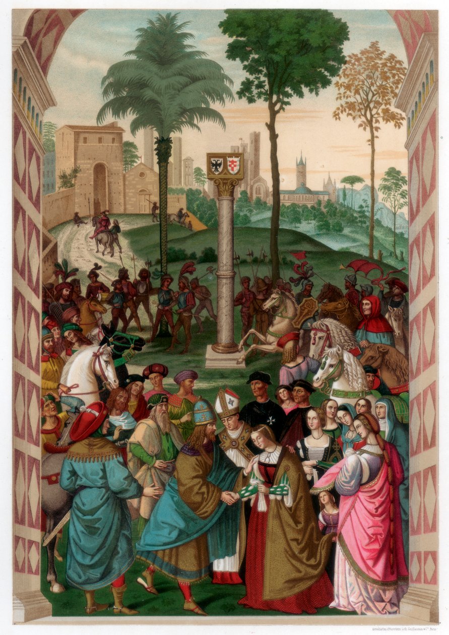 Aeneas Piccolomini Introduces Eleonora of Portugal to Frederick III