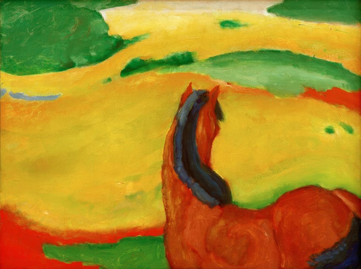 Horse in the Landscape by Franz Marc: Buy fine art print