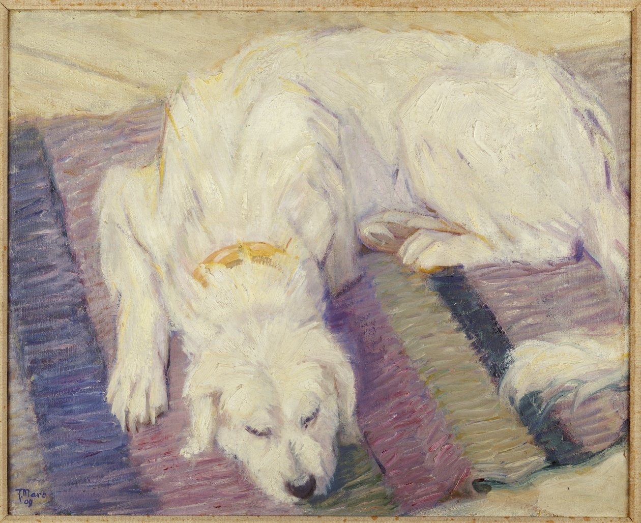 Sleeping Dog, 1909 by Franz Marc: Buy fine art print