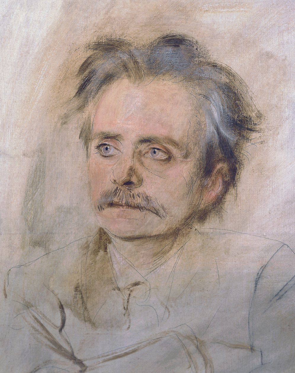 Portrait of Edvard Grieg by Franz Seraph von Lenbach