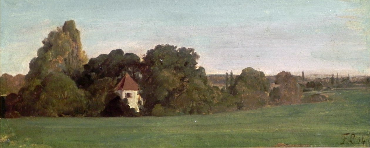 Landscape with Chapel by Franz von Lenbach: Fine art print