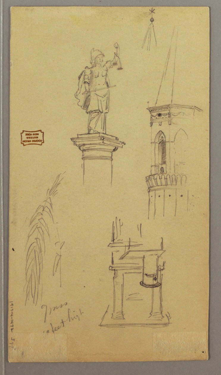 Church, Building, Covered Bridge, possibly 1868–69