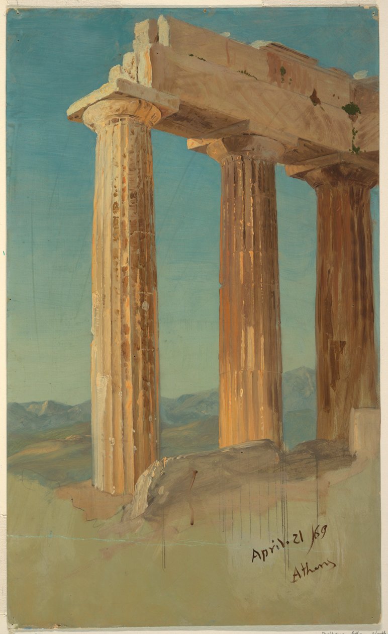 Columns of the Parthenon, Athens, April 21, 1869