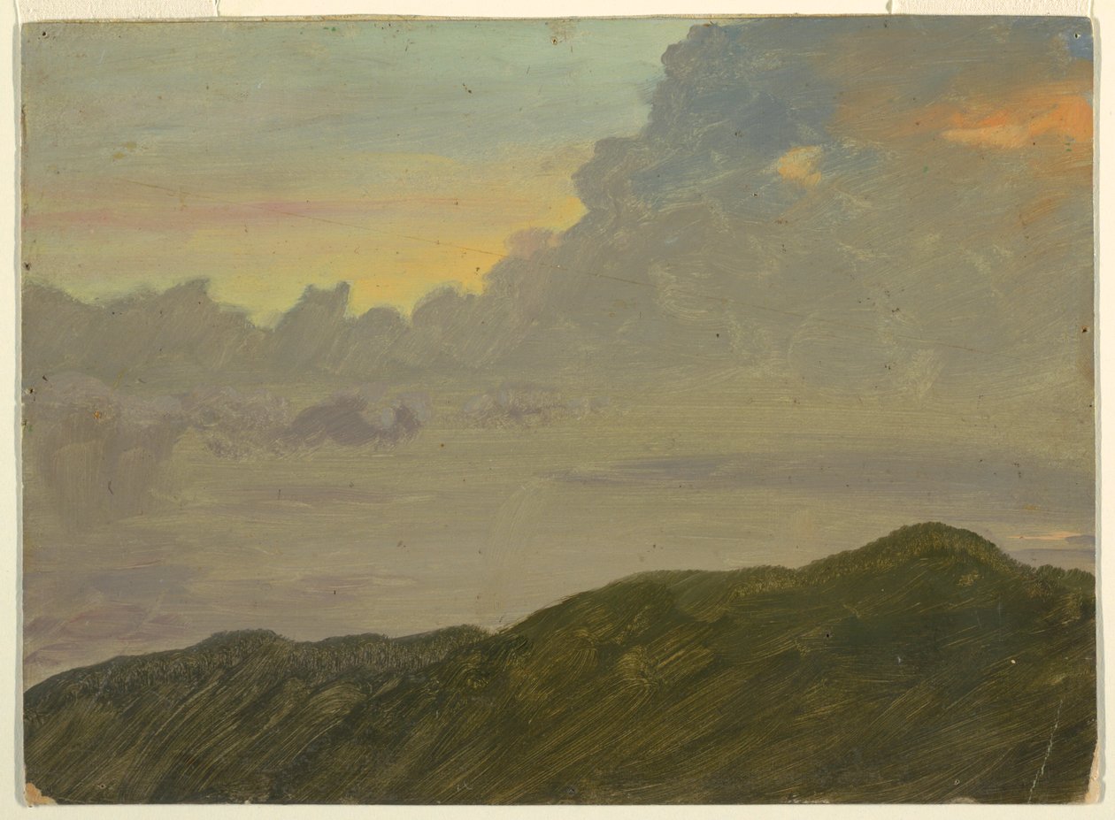 Hilltop and Clouds, 1865-66 by Frederic Edwin Church