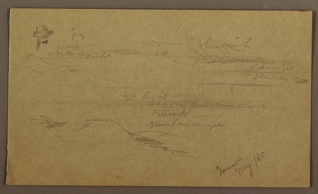 Landscape, May 1865 by Frederic Edwin Church