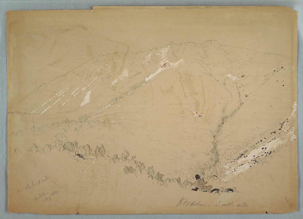 Mount Katahdin, shown from south, August 1852