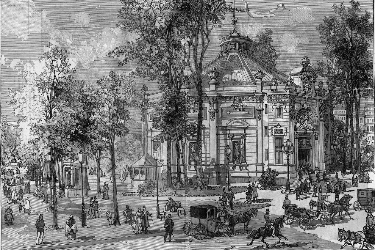 View of the Panorama Marigny Theatre During Its Construction by Charles ...