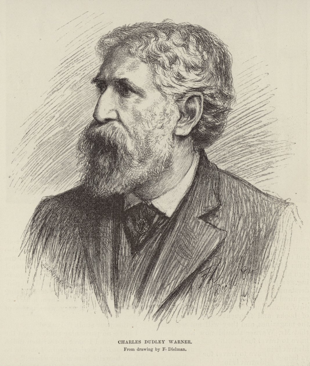 Portrait of Charles Dudley Warner by Frederick Dielman