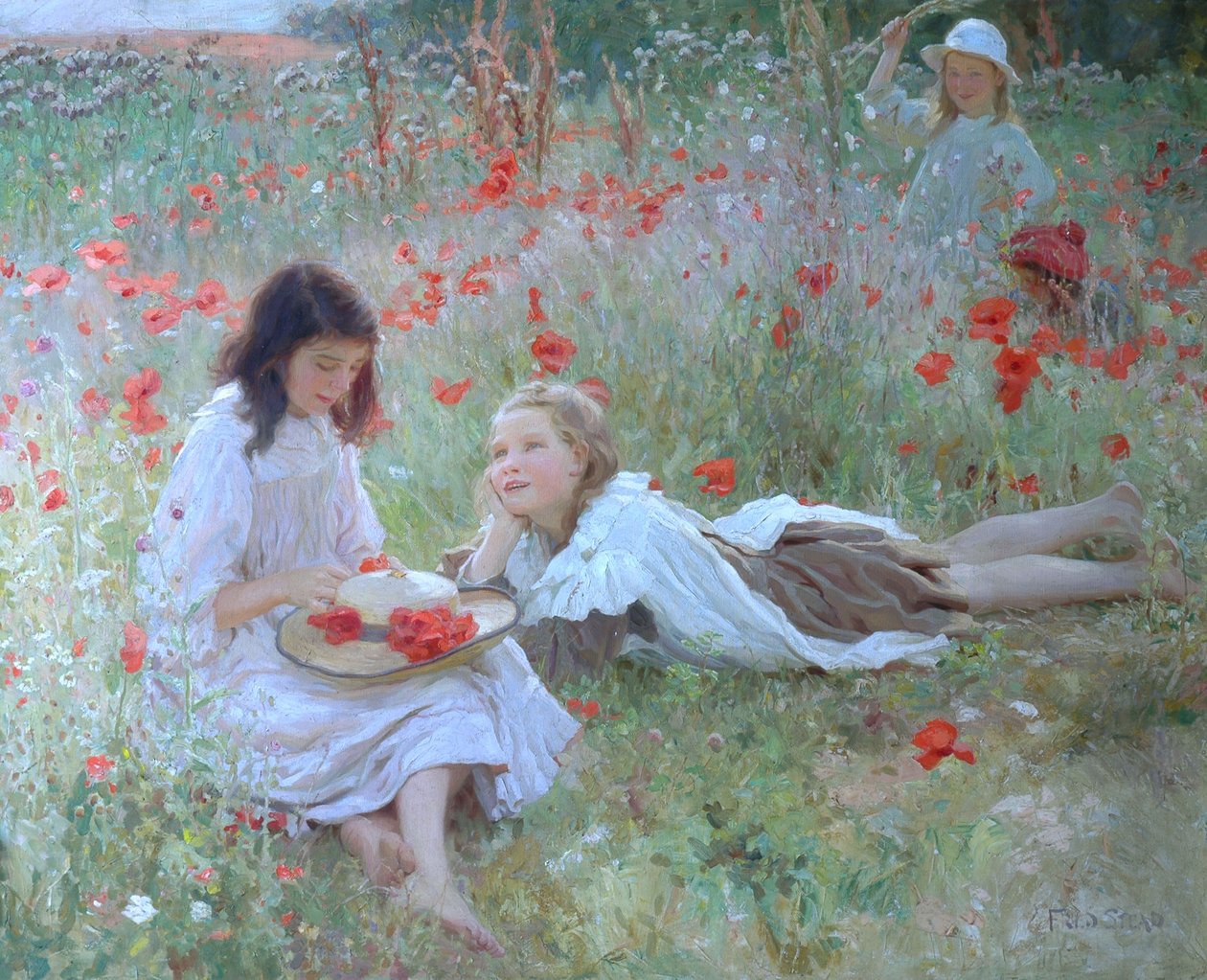 Poppies by Frederick Stead: Highest-quality art reproduction
