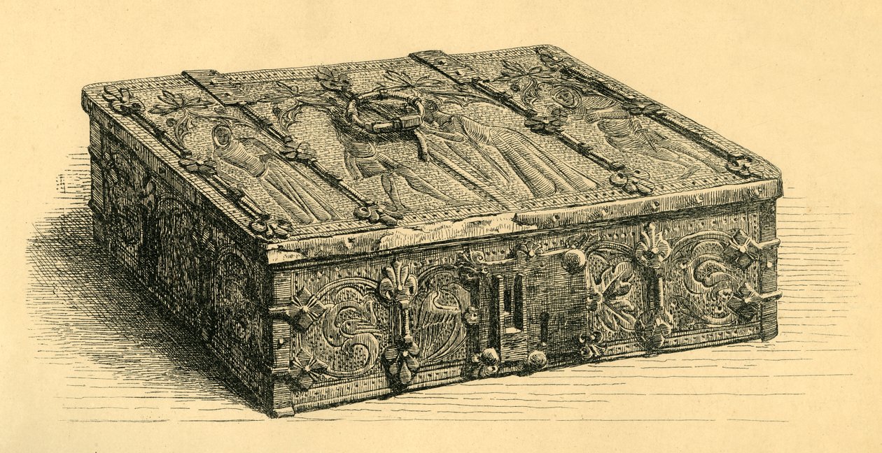 Wood and Leather Casket by Frederick Albert Slocombe