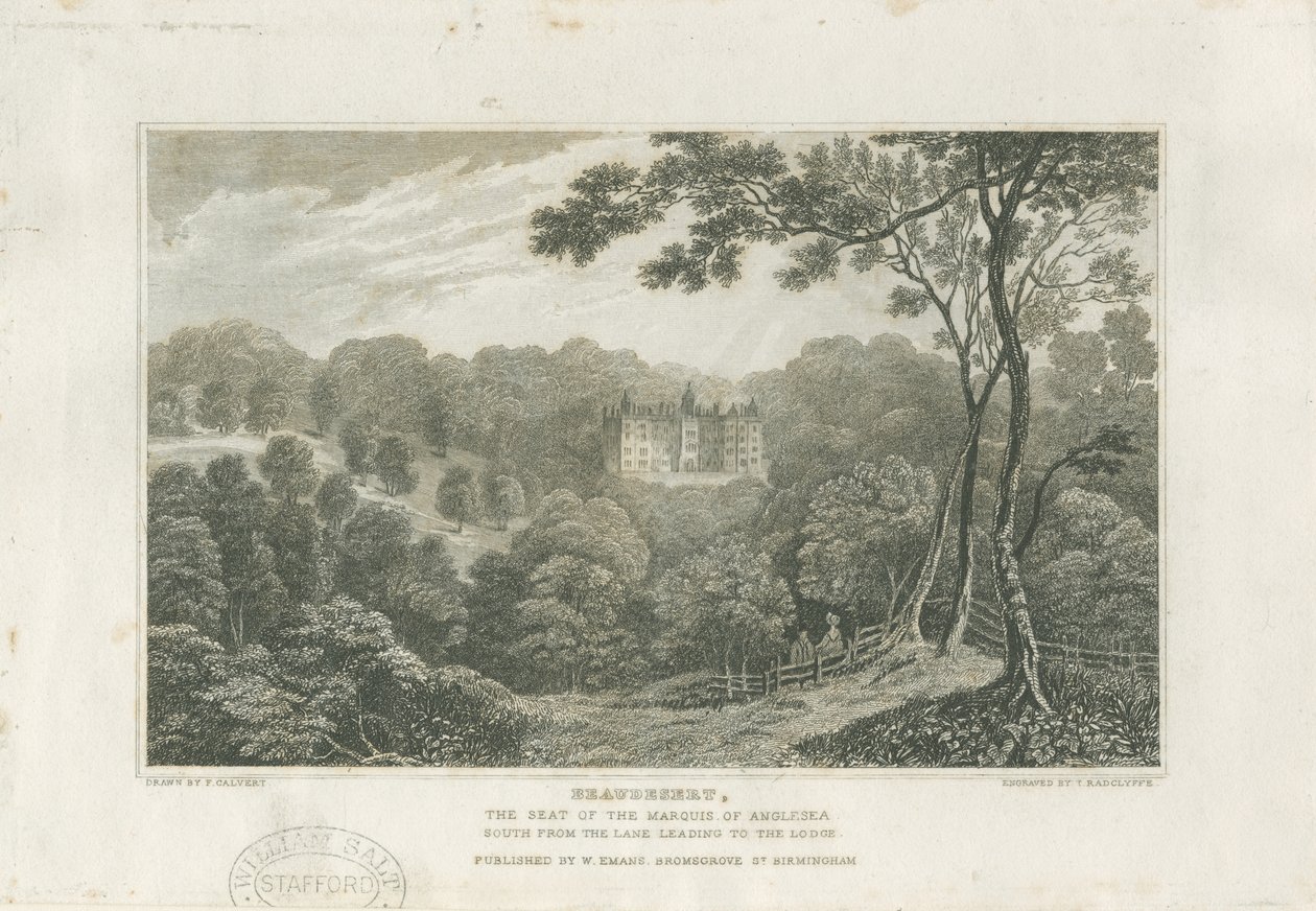 Beaudesert Hall and Park by Frederick Calvert