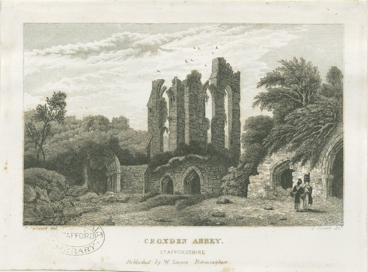 Croxden Abbey by Frederick Calvert: Buy fine art print