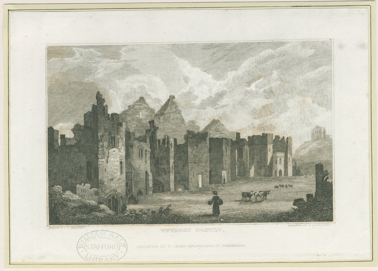 Tutbury Castle - Castle-Yard by Frederick Calvert