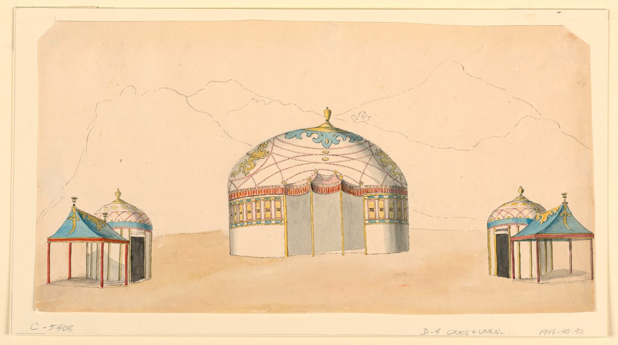 Designs for Pavilions by Frederick Crace: Fine art print
