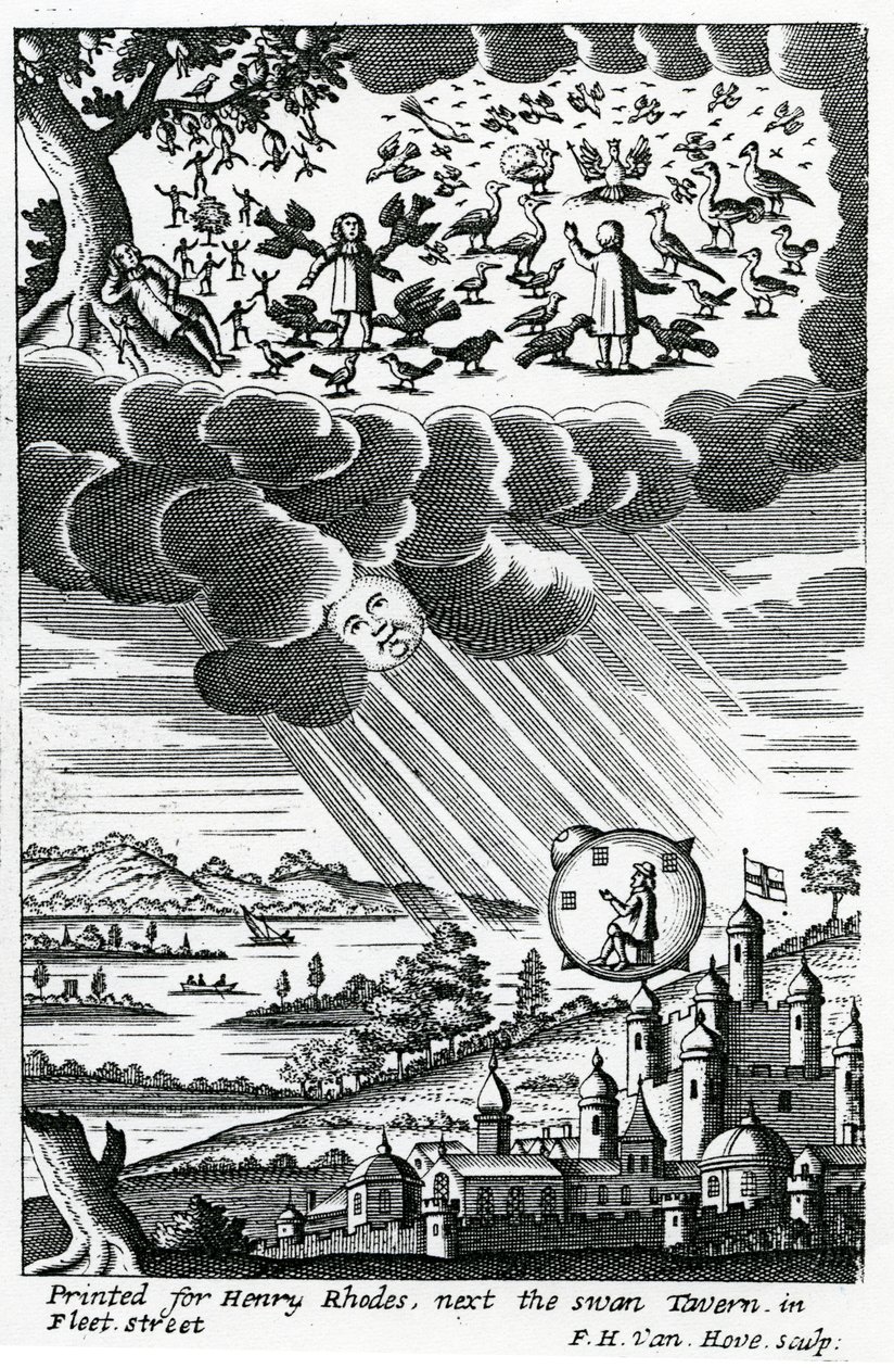 Frontispiece for 'The Comical History of the States and Empires of the ...