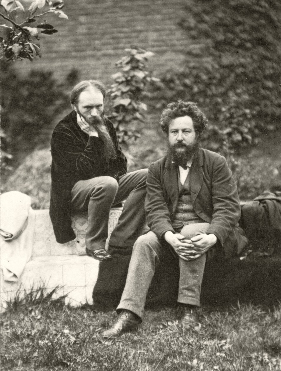 Portrait photograph of Sir Edward Burne-Jones and William Morris by ...