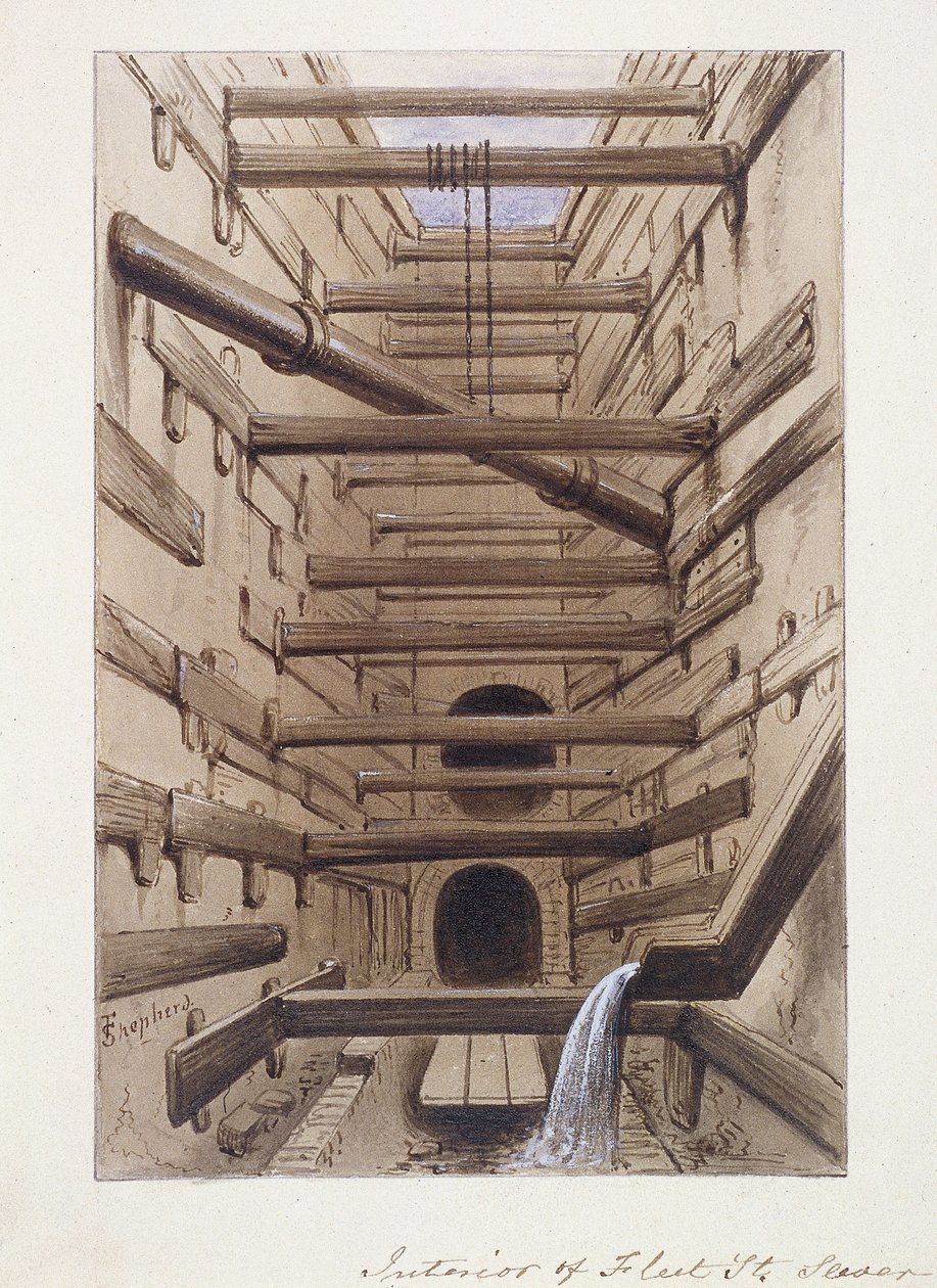 Fleet Street, London by Frederick Napoleon Shepherd