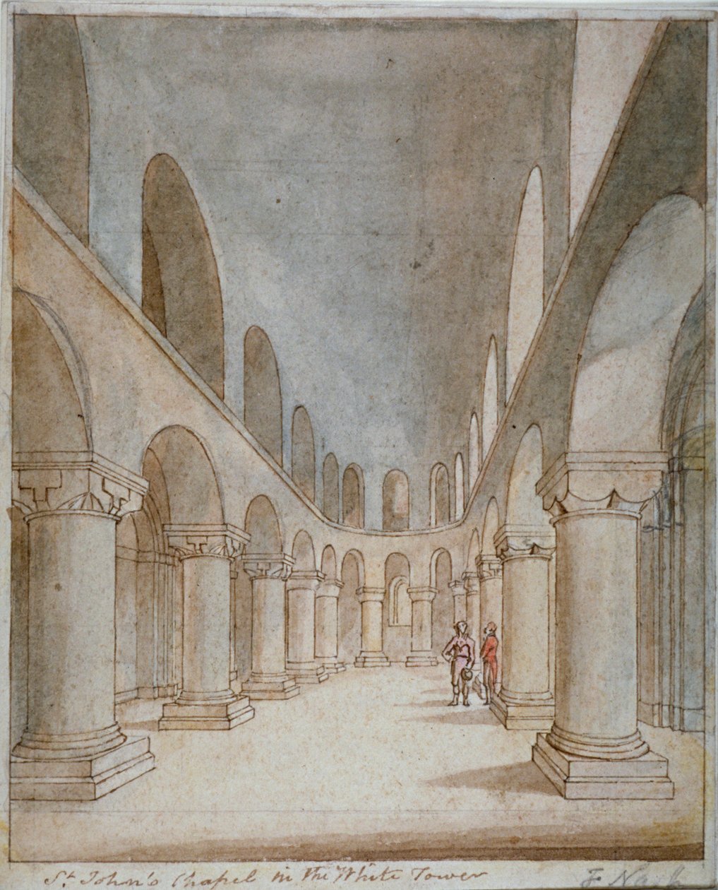 Interior view of St John's Chapel, Tower of London, c1810