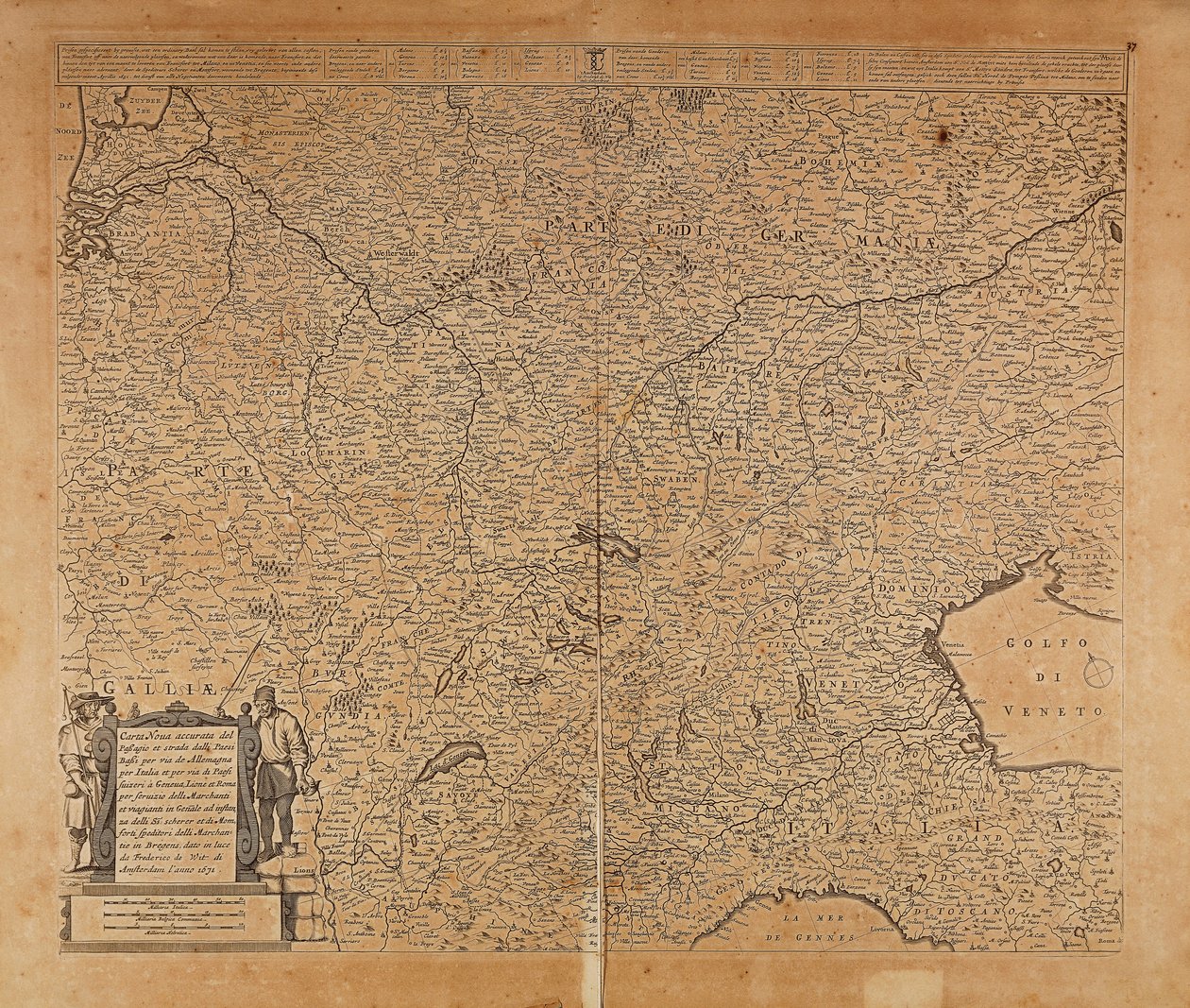 Central-Northern Europe and Northern Italy Map