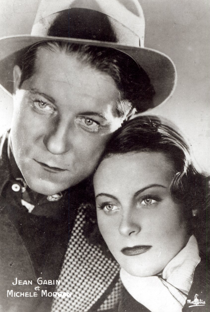 Jean Gabin and Michele Morgan in the film Quai des Brumes, 1938