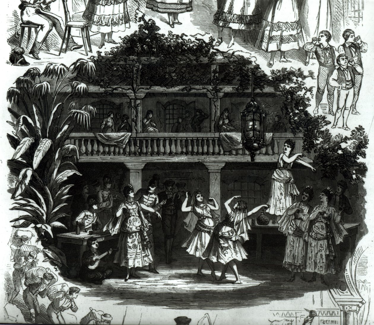 Carmen in the Lilas Pastia Tavern, Scene from the Opera by Georges Bizet