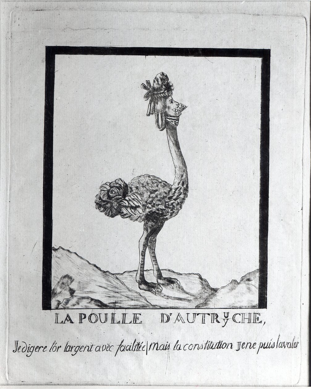 'La Poulle d'Autriche', caricature of Marie-Antoinette (1755-93)