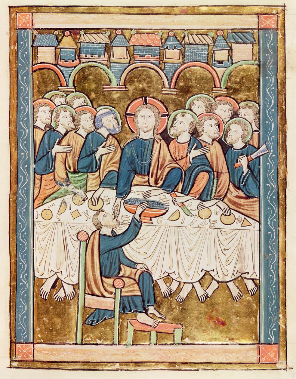 The Last Supper, from 'Psautier a l'Usage de Paris'