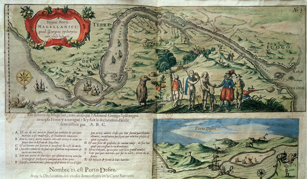 The Flotilla of Admiral Joris van Spilbergen (c.1568-1620) Crossing the ...