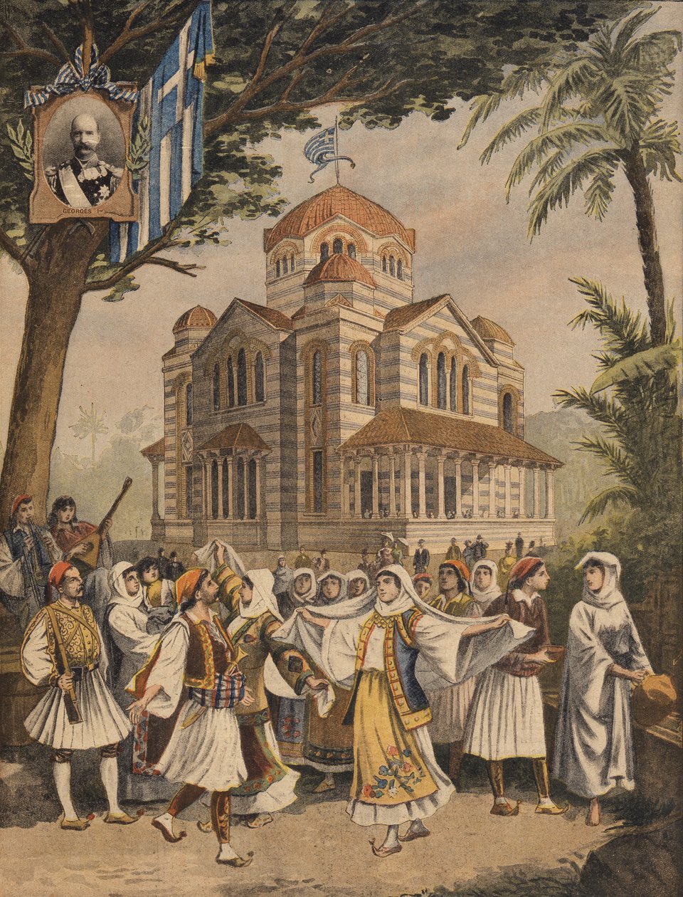 The Greek Pavilion at the Universal Exhibition of 1900, Paris ...