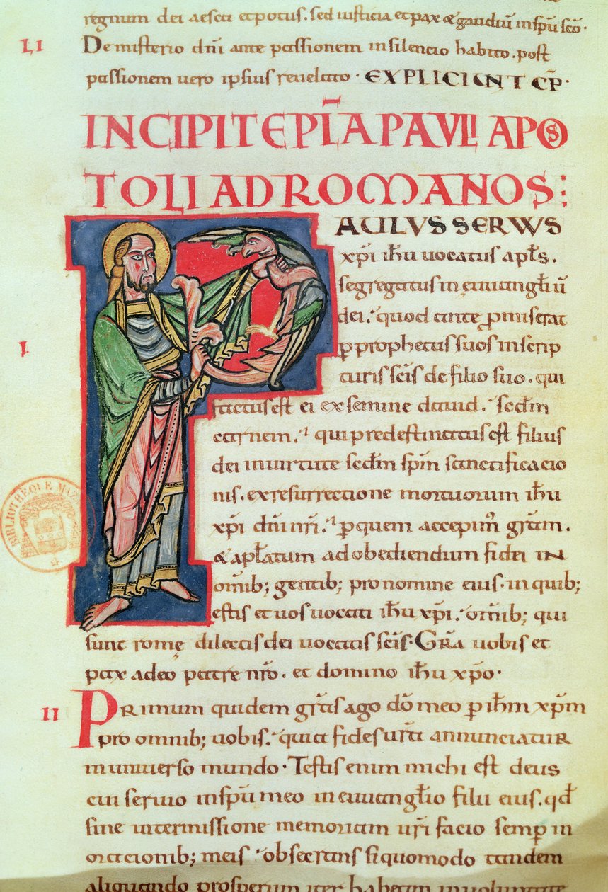Title page of Saint Paul's Letter to the Romans