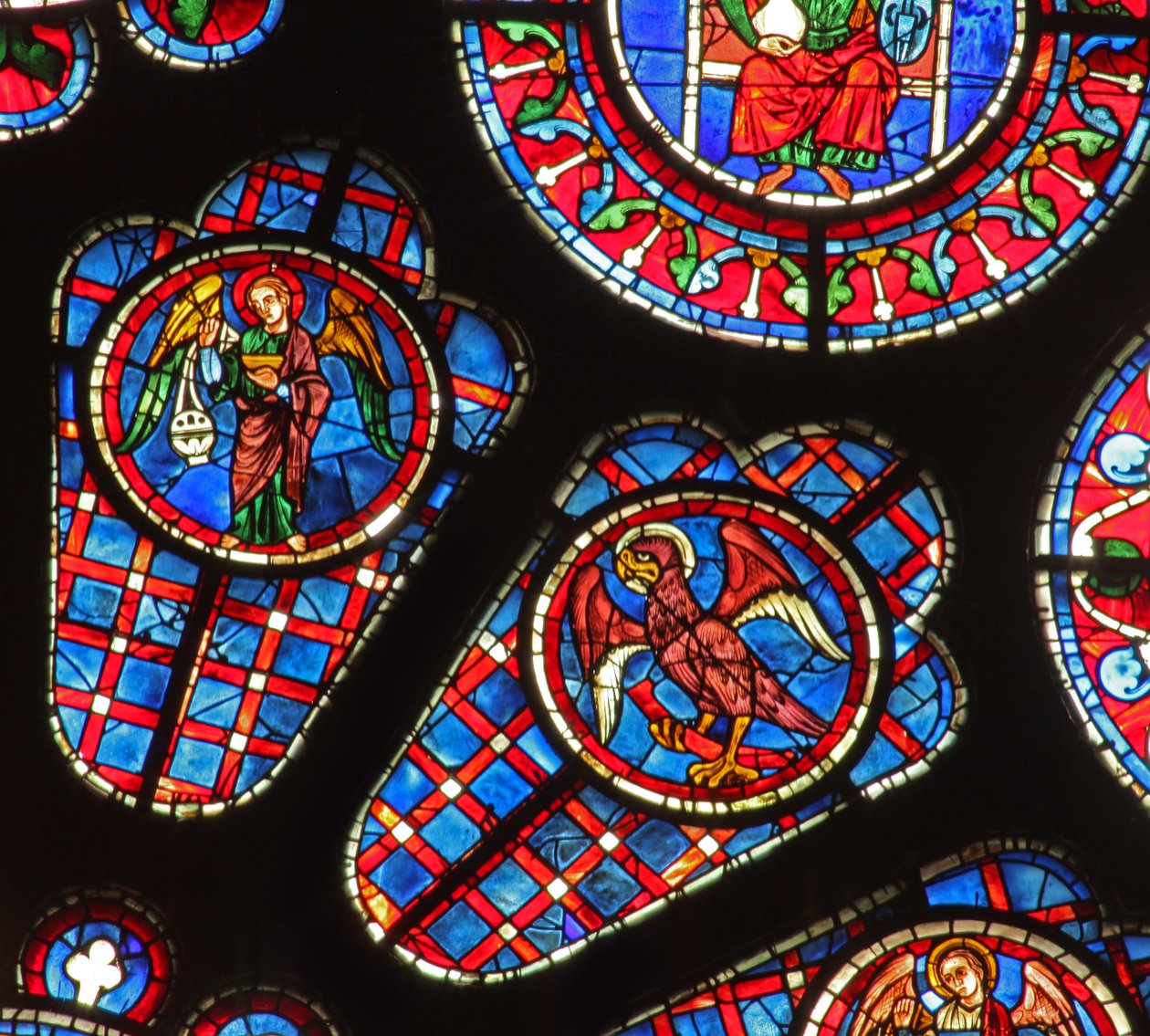 A Censing Angel and St John's Eagle by French School