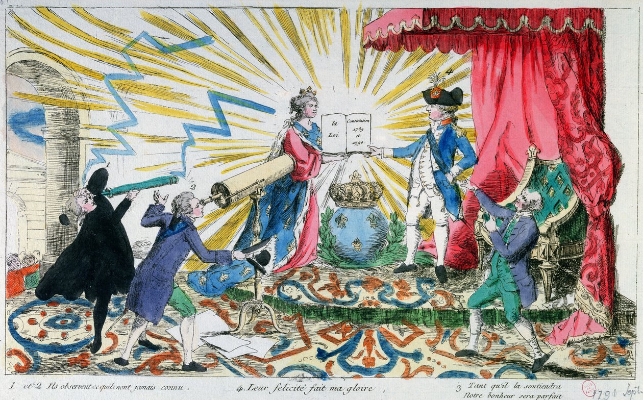 Allegory of the Acceptance of the Constitution by King Louis XVI, 1791