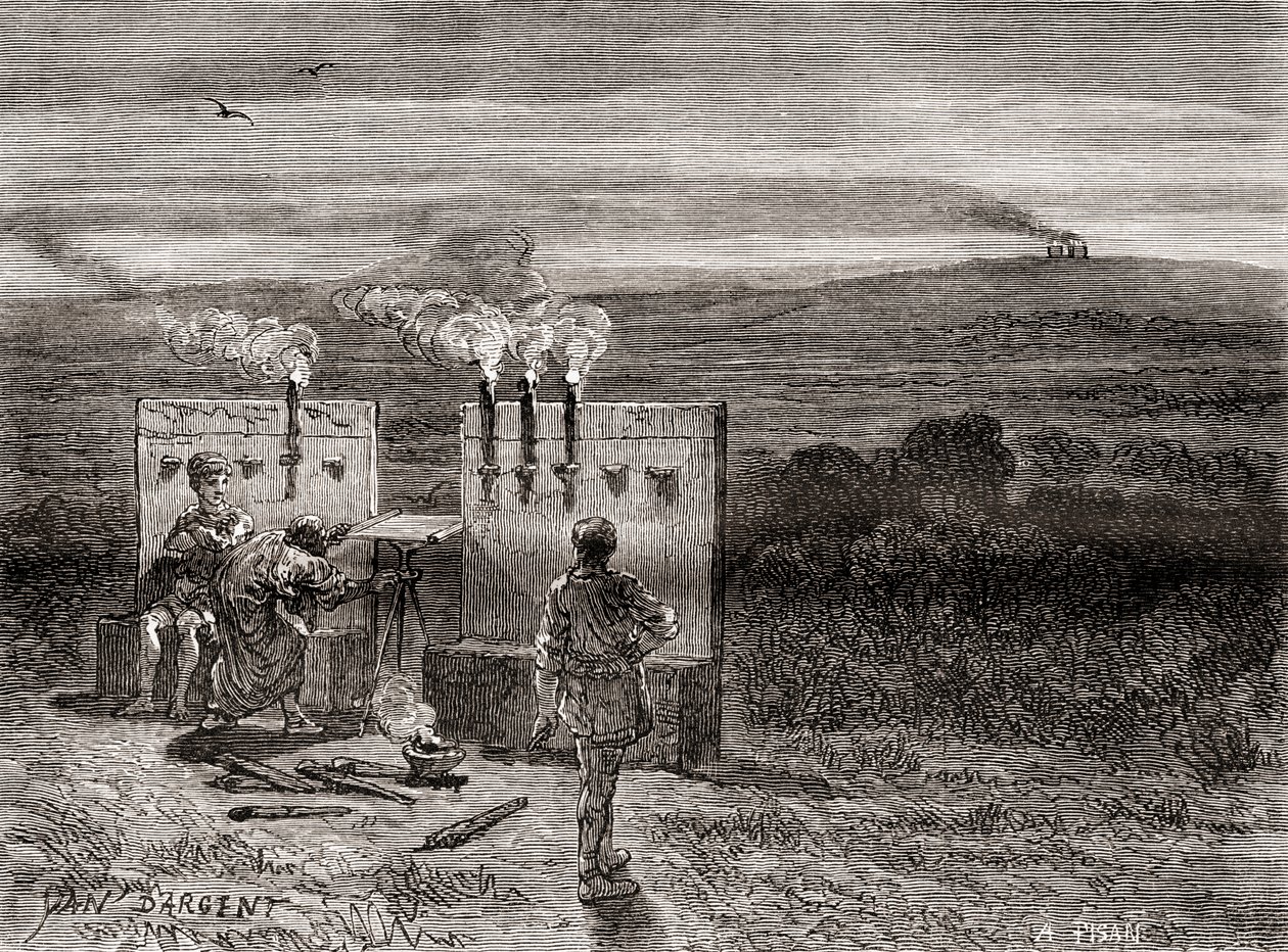 Polybius Working on the Polybius Square, from Les Merveilles de la ...