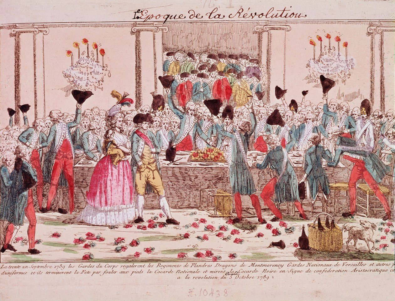 Banquet given on October 1st 1789, by the King's bodyguards to welcome ...