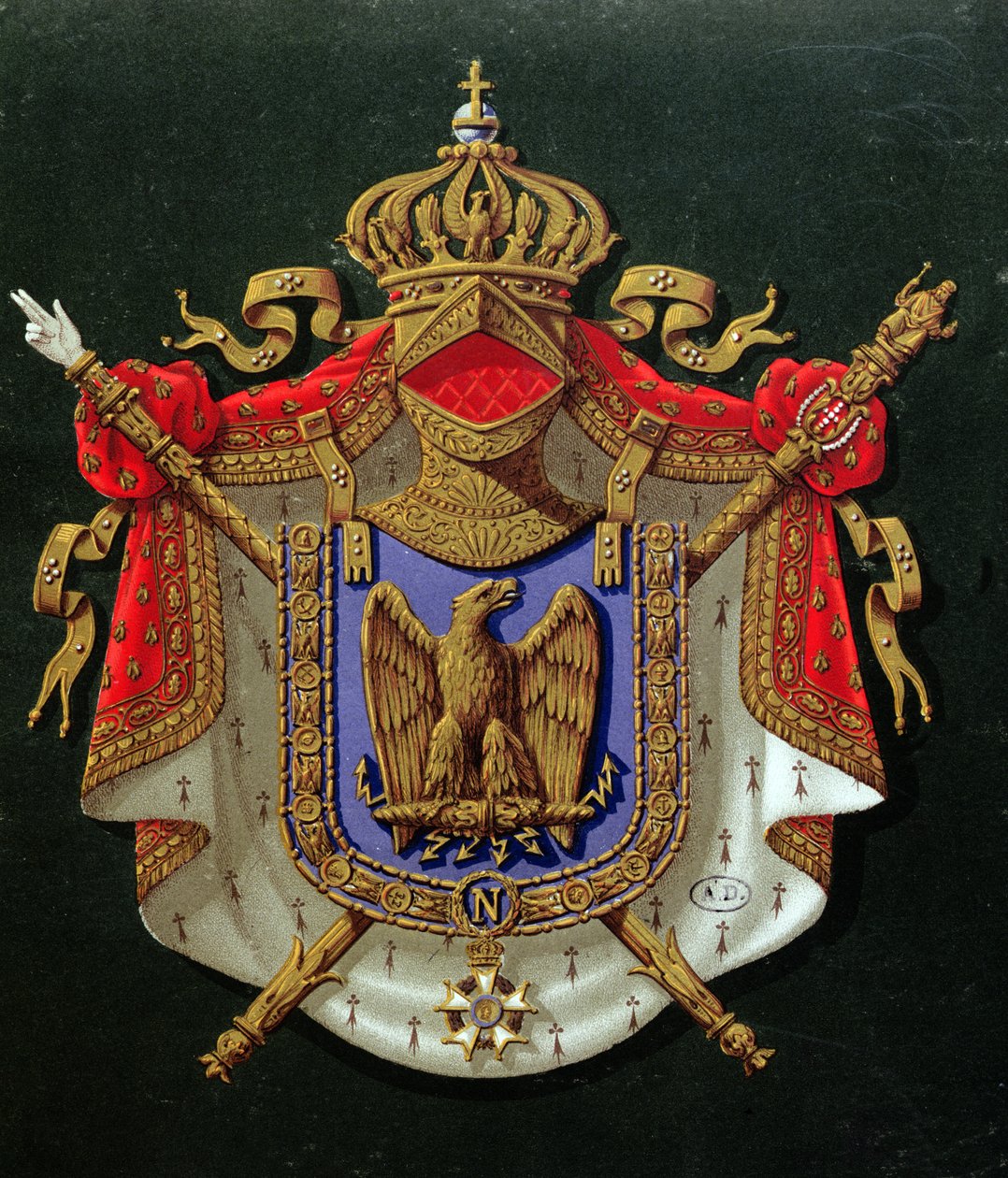 Coat of arms of Emperor Napoleon III by French School