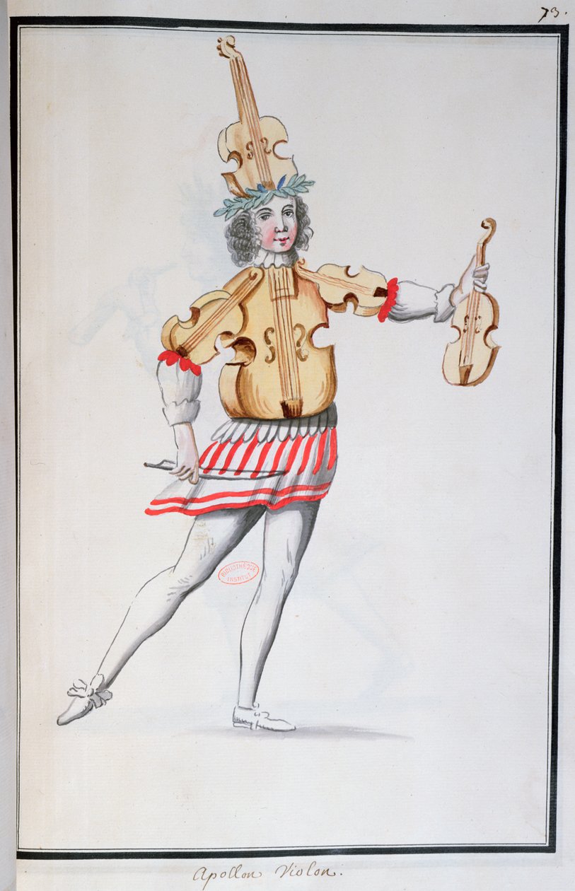 Costume of Apollo-Violin for the Ballet de la Nuit by Jean-Baptiste ...