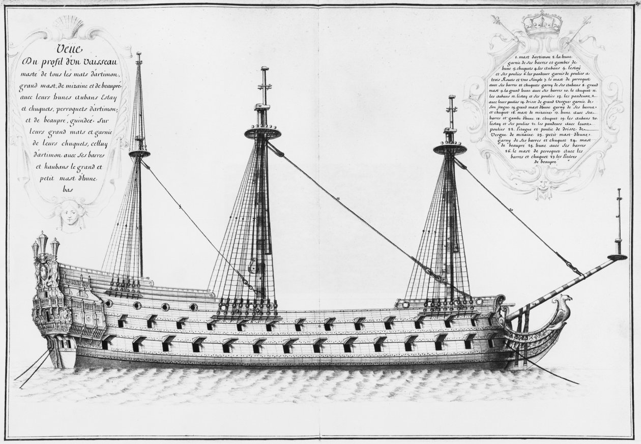 Cross-section of the fully completed inside of a vessel, illustration ...