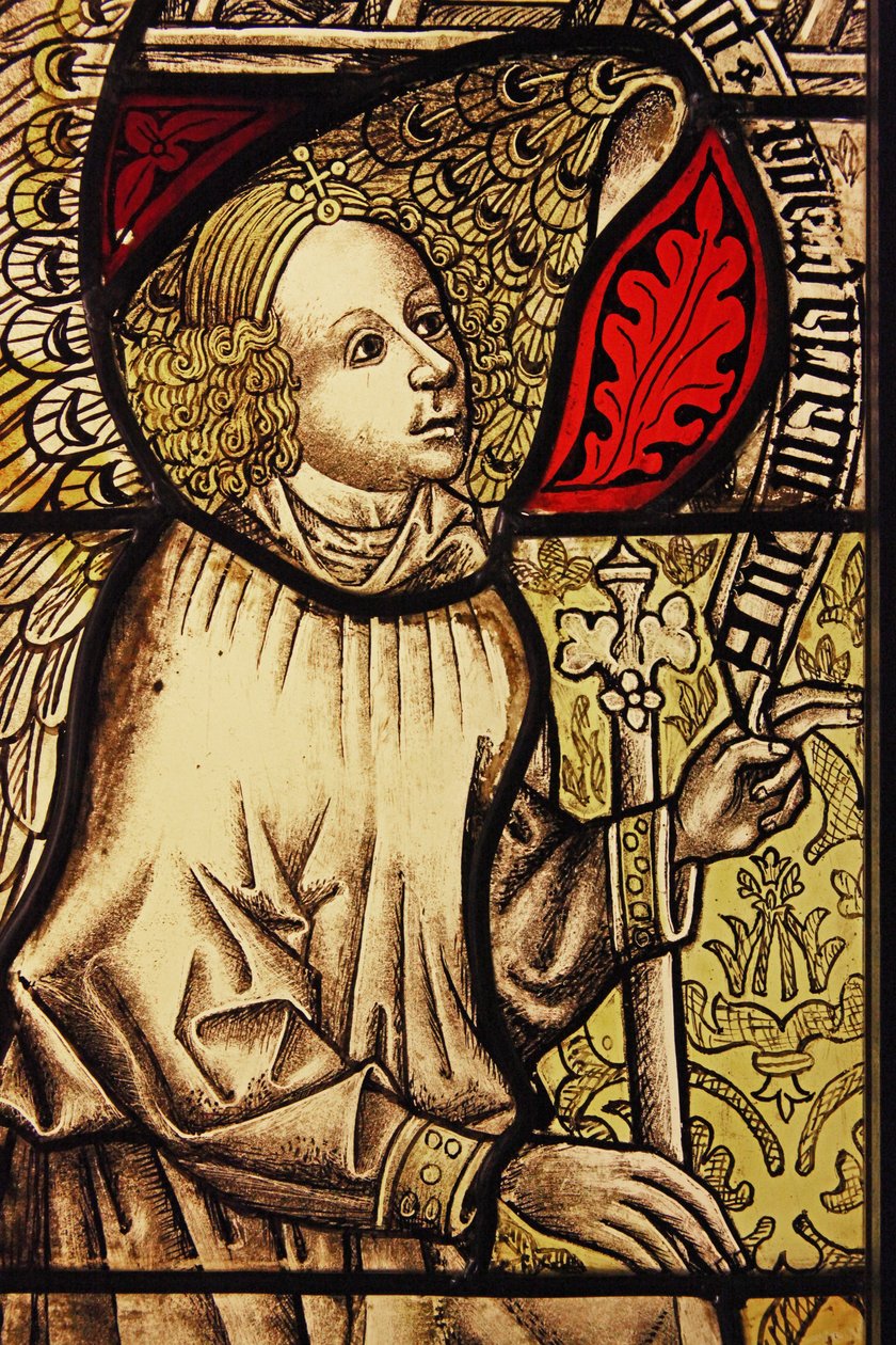 The angel Gabriel at the Annunciation, originally from the Upper Rhine