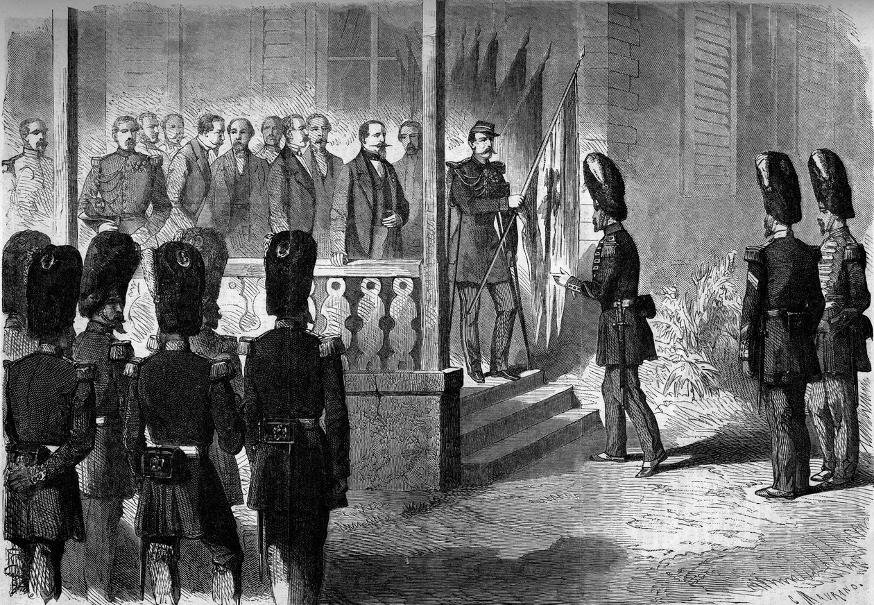 Expedition du Mexique: Napoleon III Presents Flags Taken by the French ...