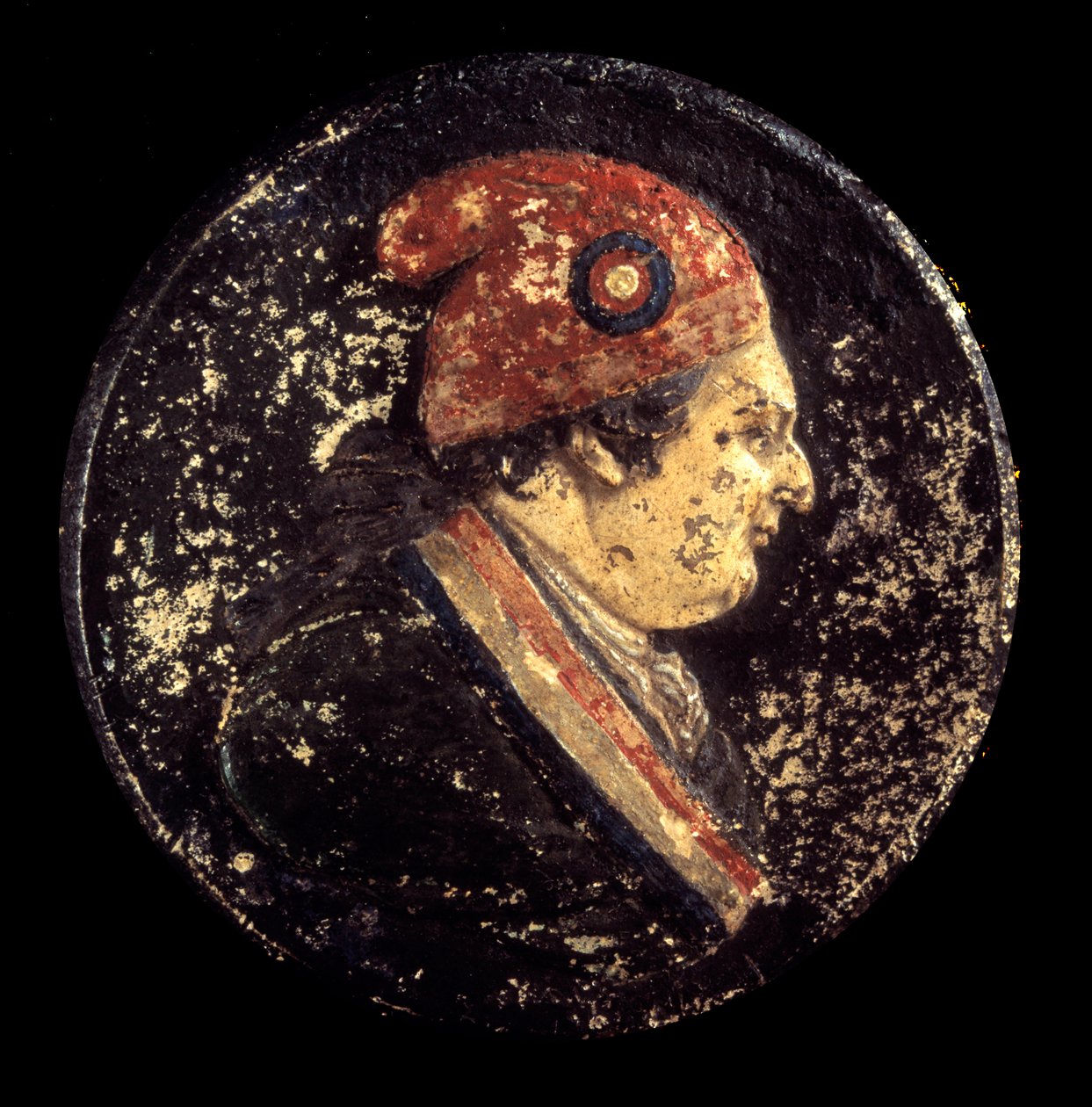 French Revolution: Portrait of Louis XVI with Phrygian hat