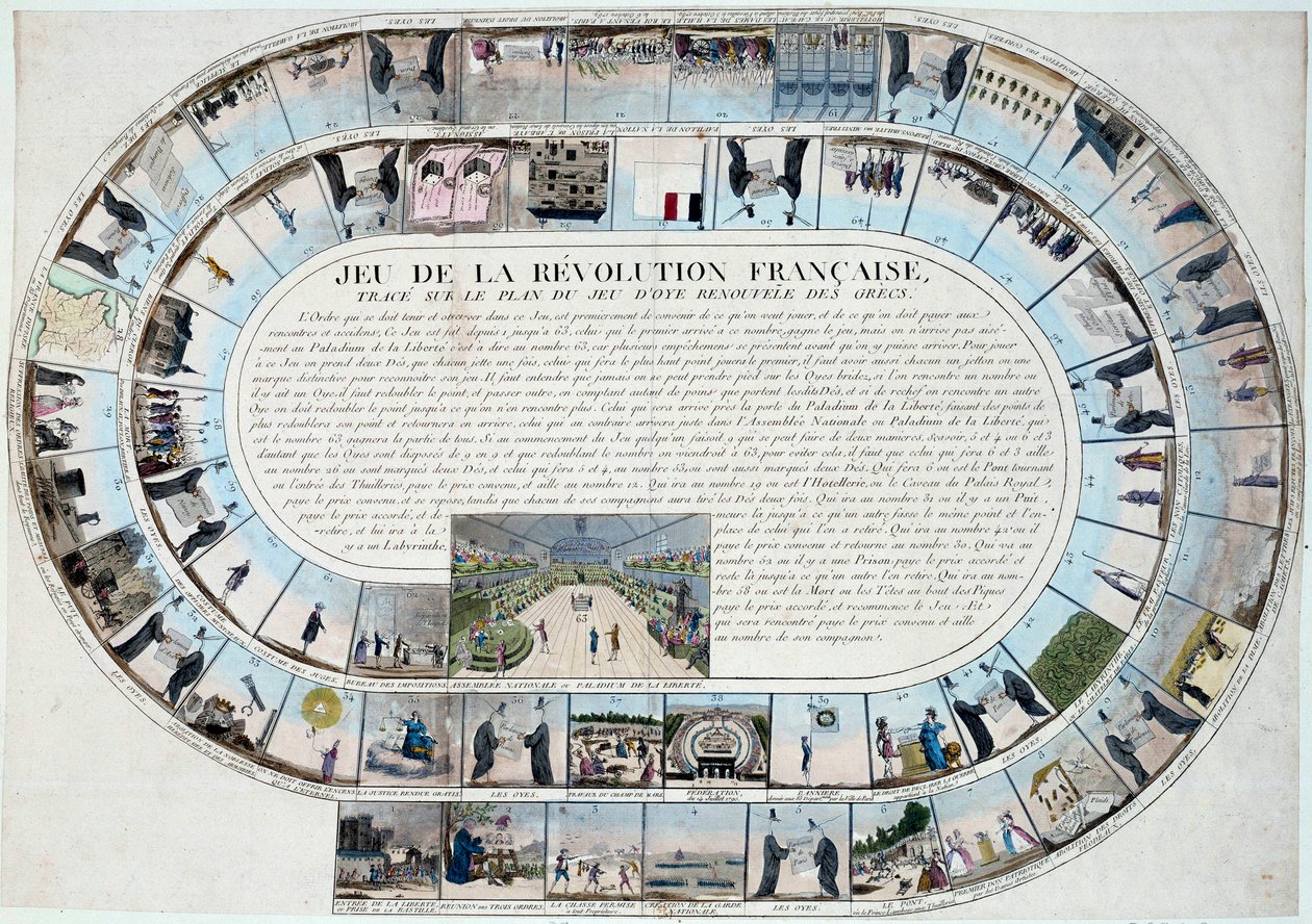 French Revolution: Game of the Goose at the End of the 18th Century ...