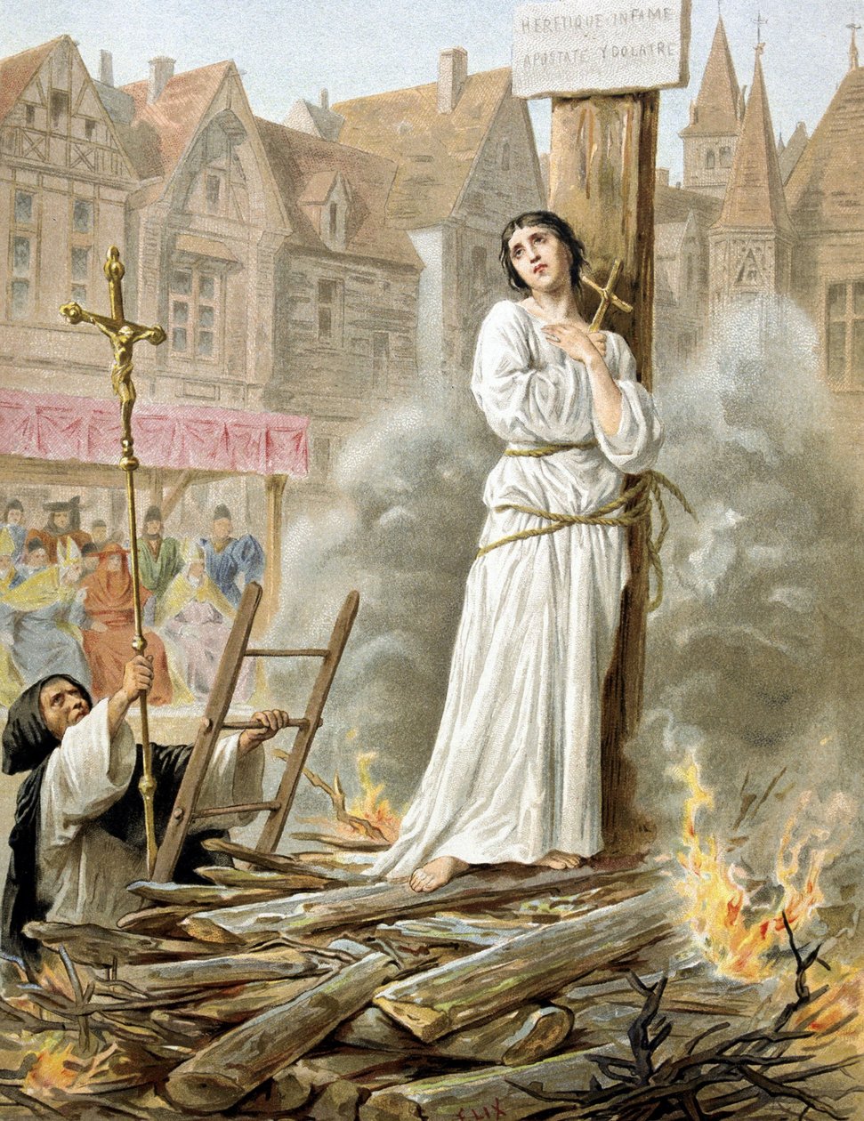 Joan of Arc, burned at the stake on the 20th May 1431