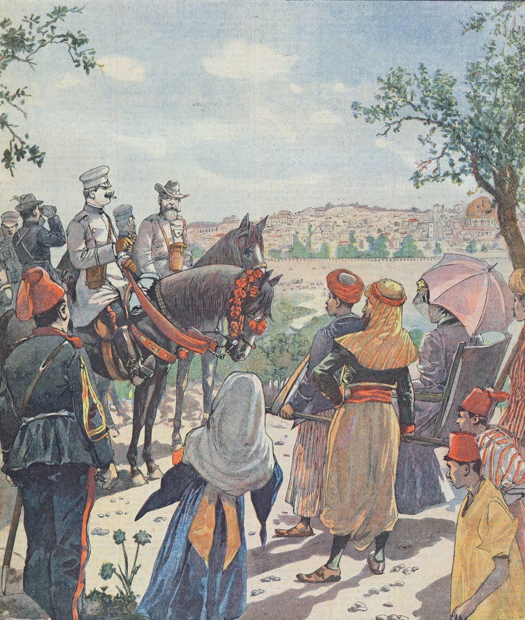 Journey of Kaiser Wilhelm II (1859-1941) to Palestine. The Arrival in ...