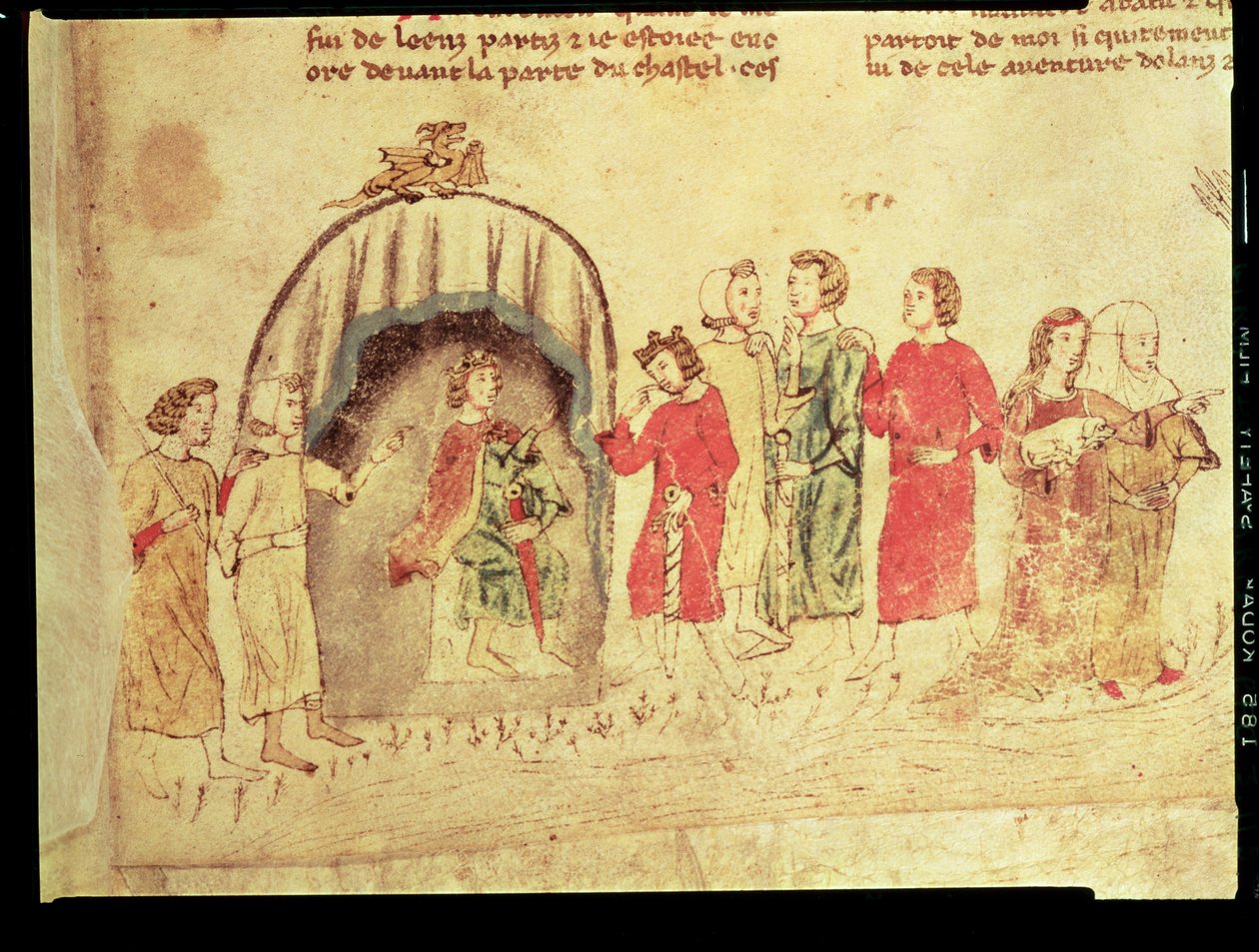 King Arthur and His Court, from the Roman de Meliadus