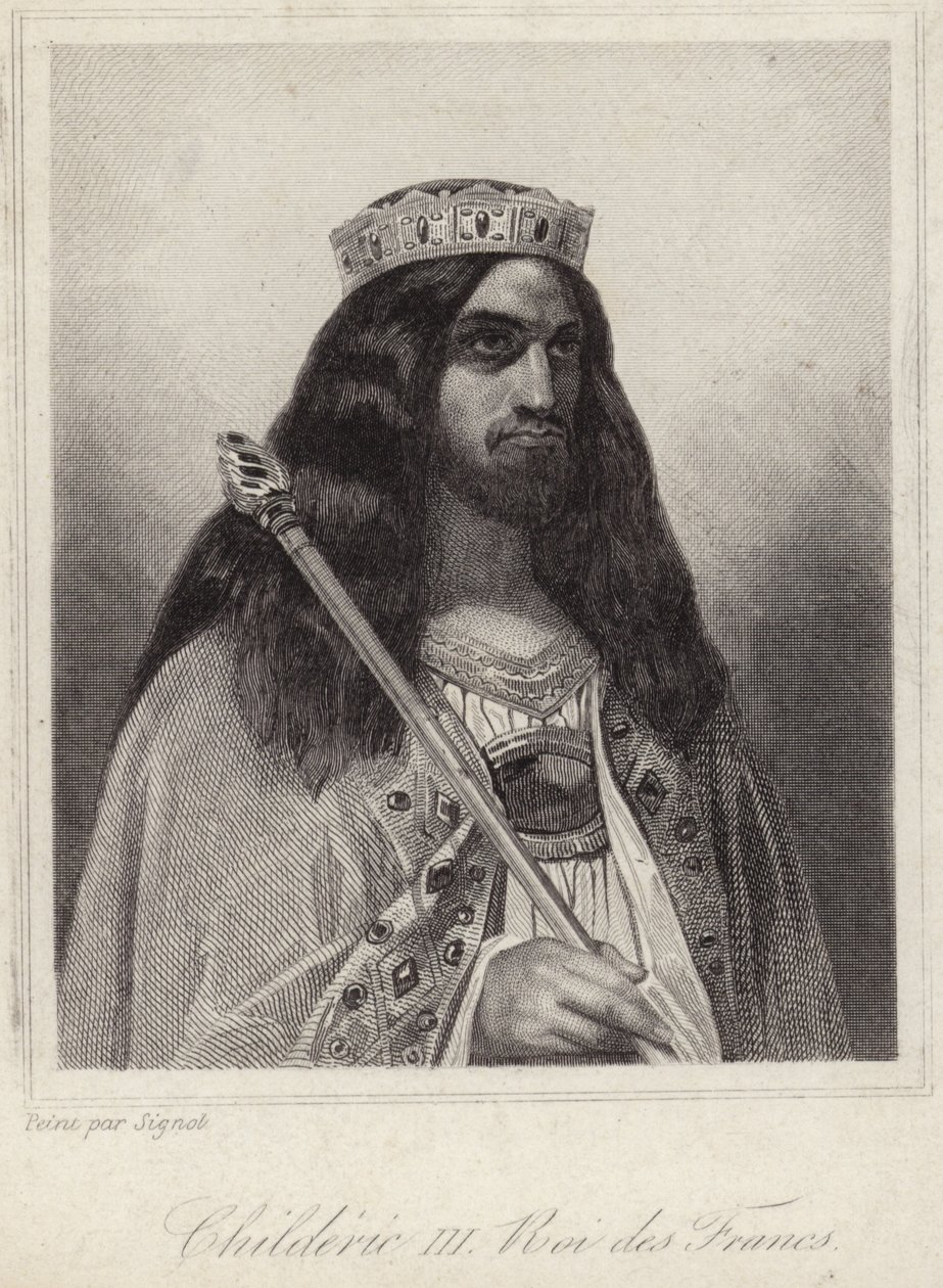 King Childeric III of the Franks by French School