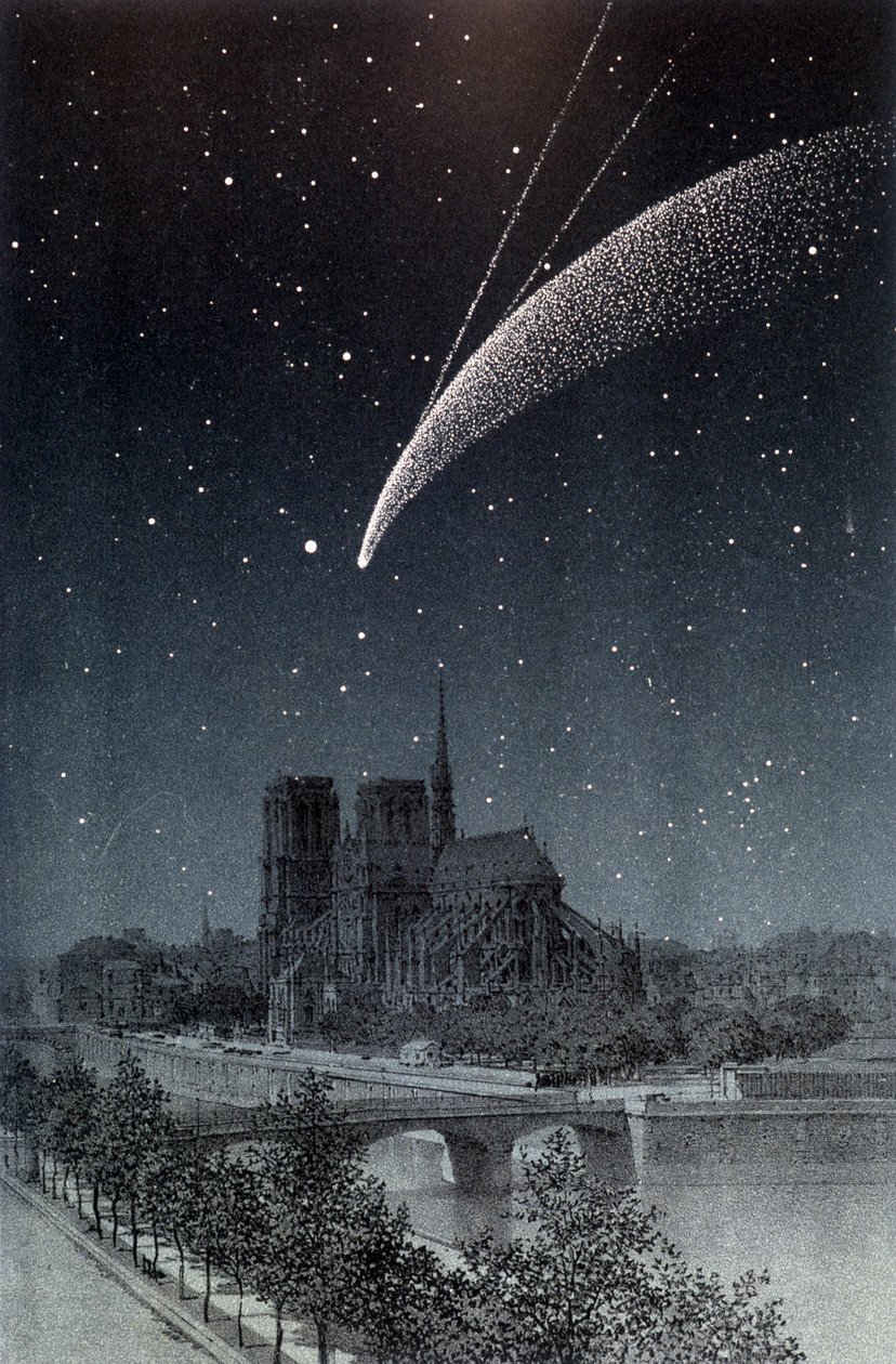 The Comet of Donati, seen in Paris 04/10/1858 - in 'The Sky' by Amédée ...